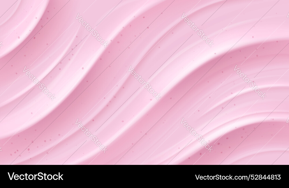 Pink strawberry yogurt ice cream surface texture Vector Image