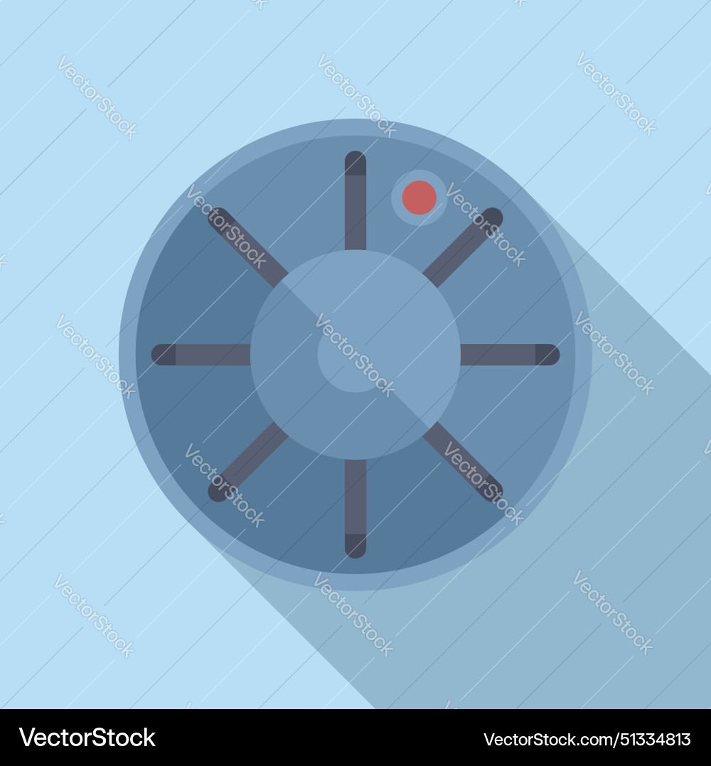 Secure vault icon on blue background Royalty Free Vector