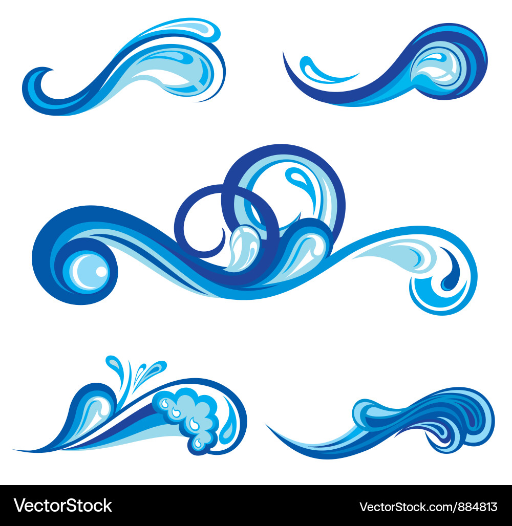Wave symbol Royalty Free Vector Image - VectorStock