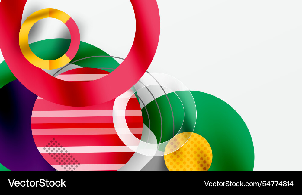 Abstract geometric background with overlapping Vector Image