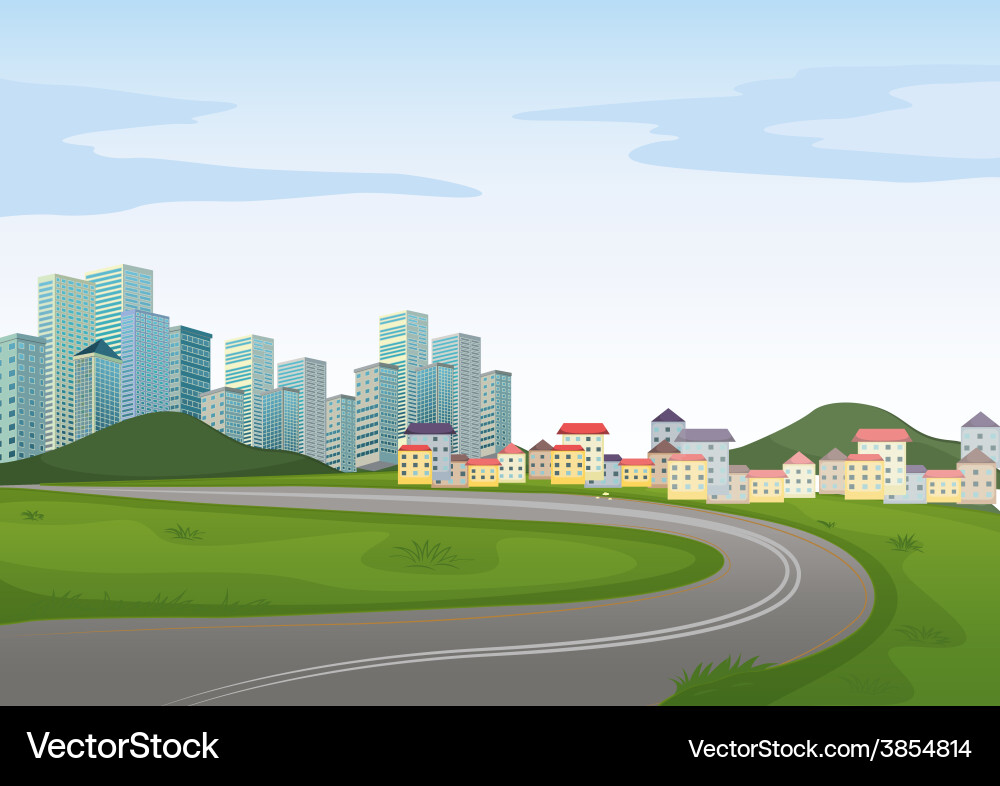 City Royalty Free Vector Image - VectorStock