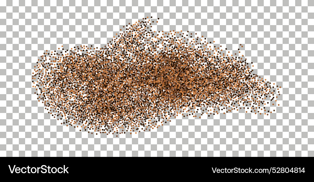Coffee cocoa chocolate powder splash dust Vector Image