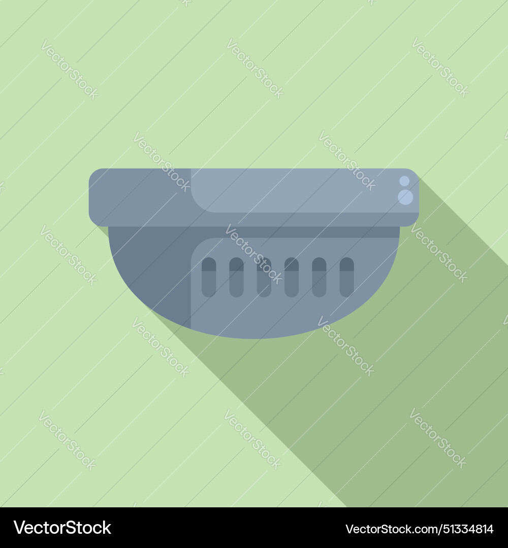 Modern smoke detector icon on green background Vector Image