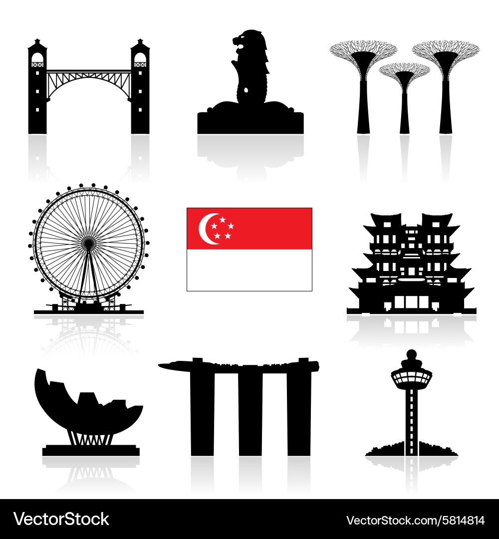 Singapore icon Royalty Free Vector Image - VectorStock