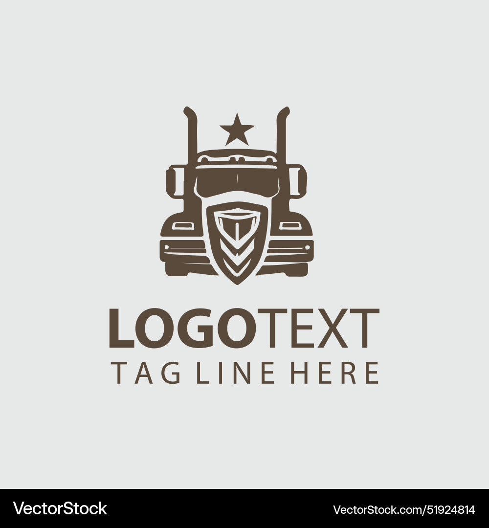 Trucking logo Royalty Free Vector Image - VectorStock