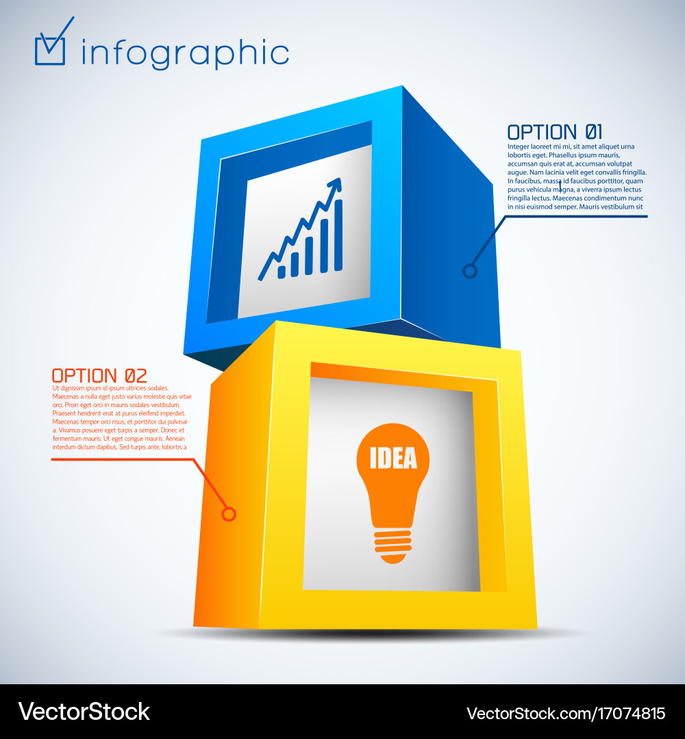 Abstract business infographics Royalty Free Vector Image