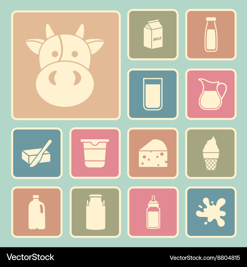 Milch Icon Lizenzfreies Vektorbild - VectorStock