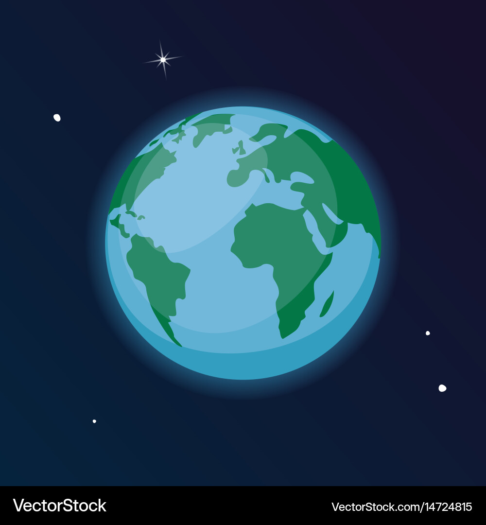 Planet earth Royalty Free Vector Image - VectorStock