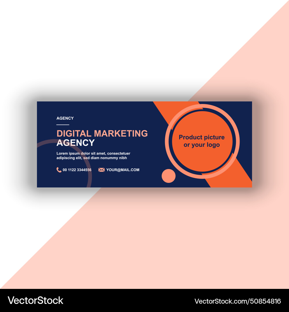 Banner design template Royalty Free Vector Image