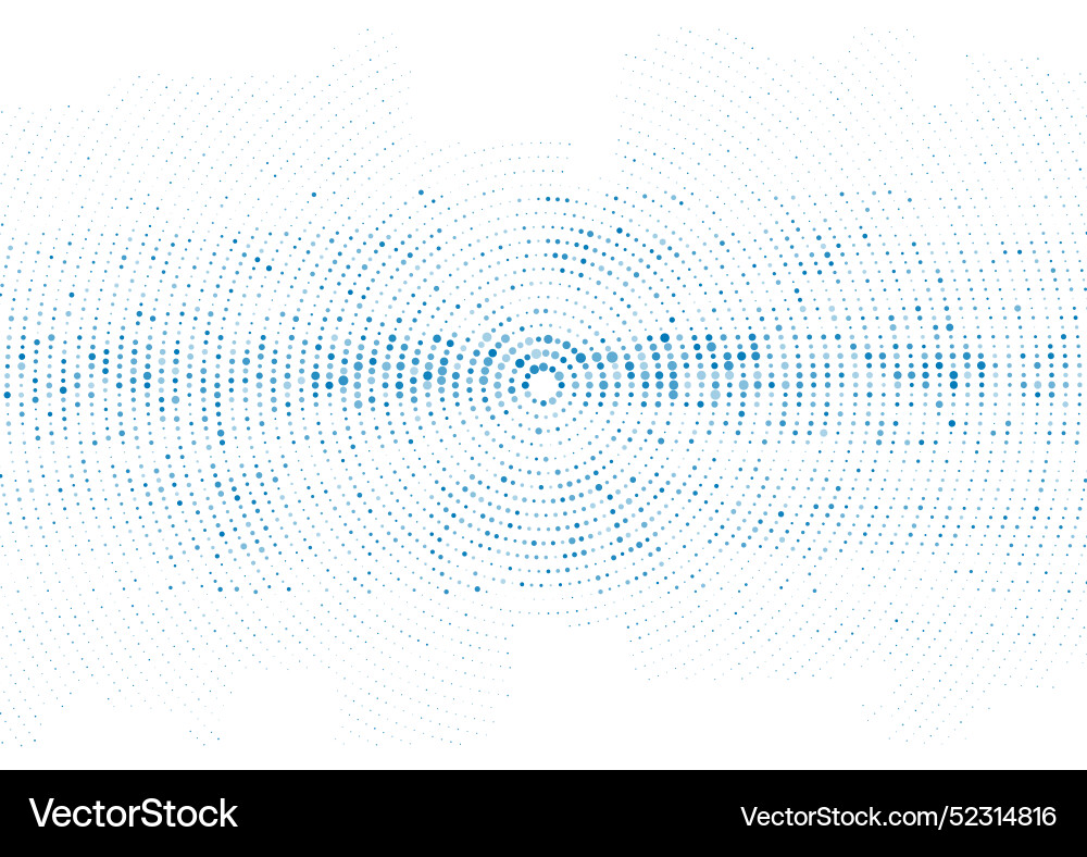 Futuristic minimal tech blue halftones dotted Vector Image