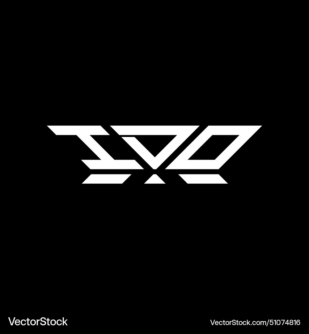 Ido letter logo design simple and modern Vector Image