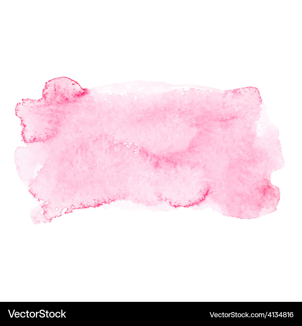 Red colorful abstract hand draw watercolour Vector Image