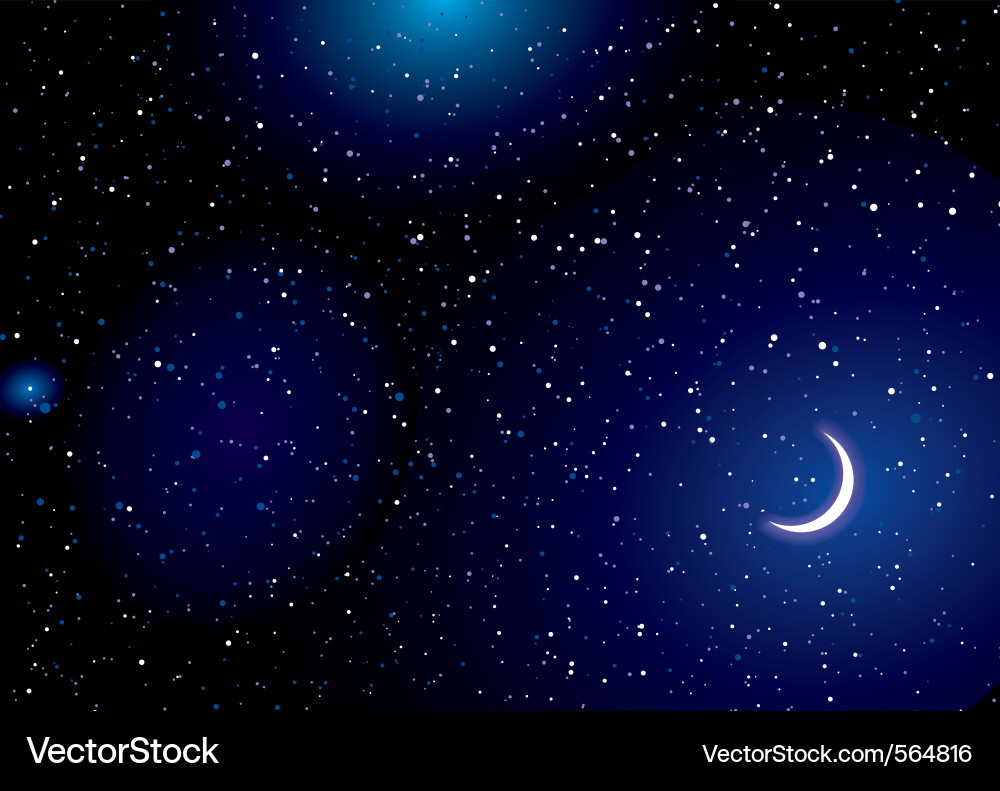 Stella space landscape Royalty Free Vector Image