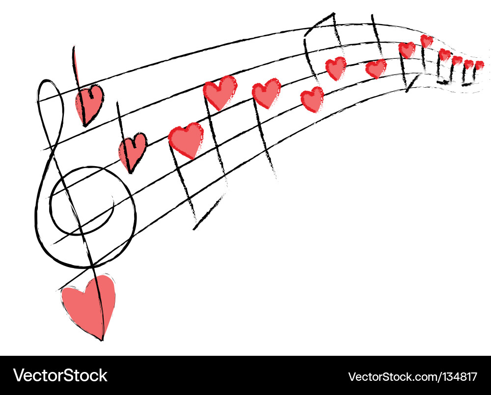 Love music Royalty Free Vector Image - VectorStock