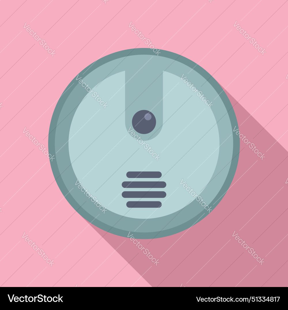 Modern minimalistic robot vacuum cleaner Vector Image