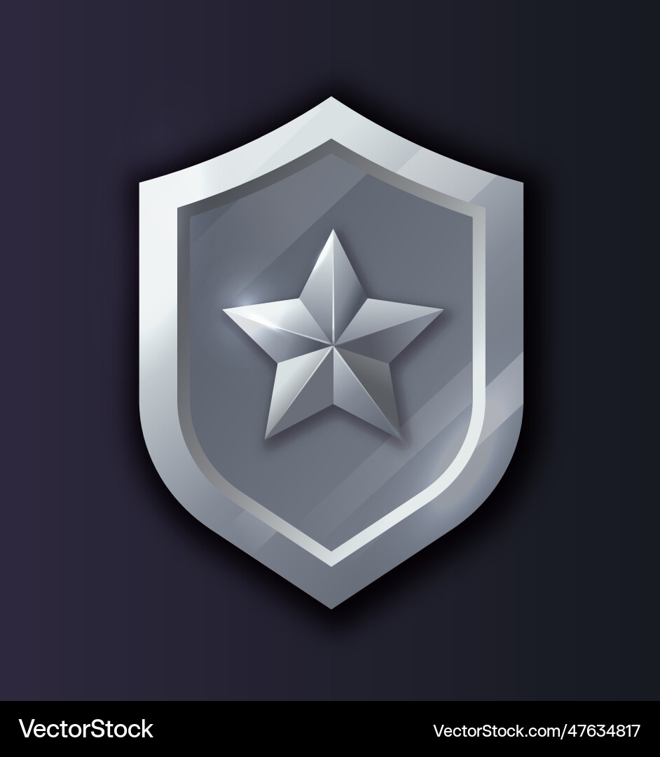 Platinum Shield Icon - Reward Concept Royalty Free Vector