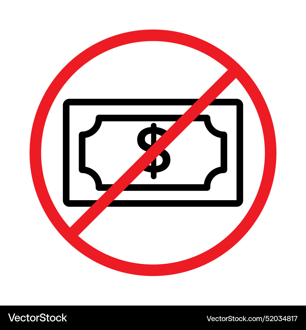 Stop corruption linear logo mark in black Vector Image