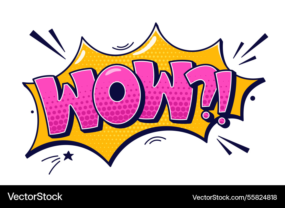 Colorful sticker phrase Royalty Free Vector Image