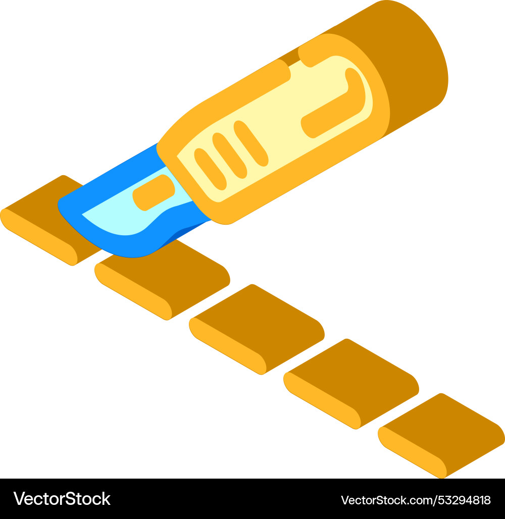 Excision surgery isometric icon Royalty Free Vector Image