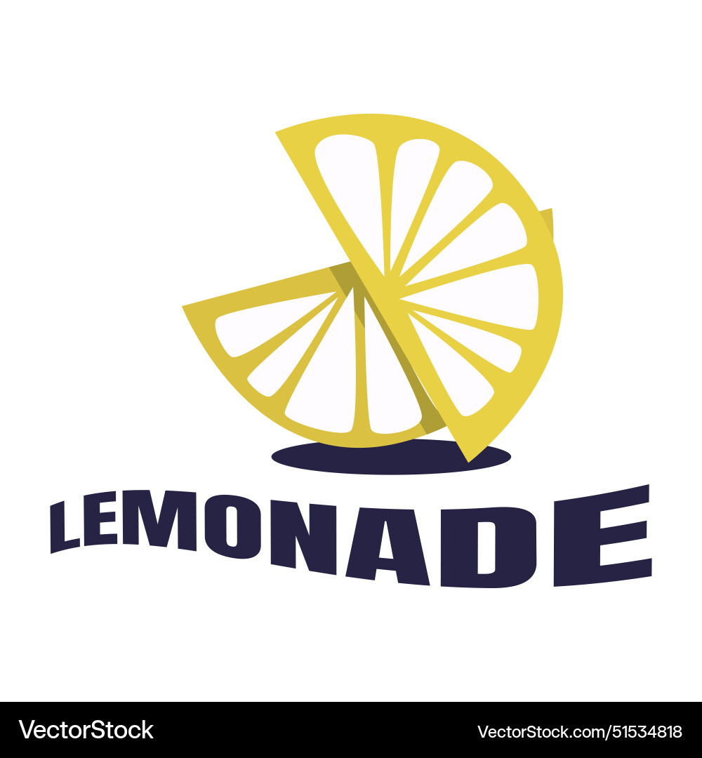 Half lemonade orange lemon logo design symbol Vector Image