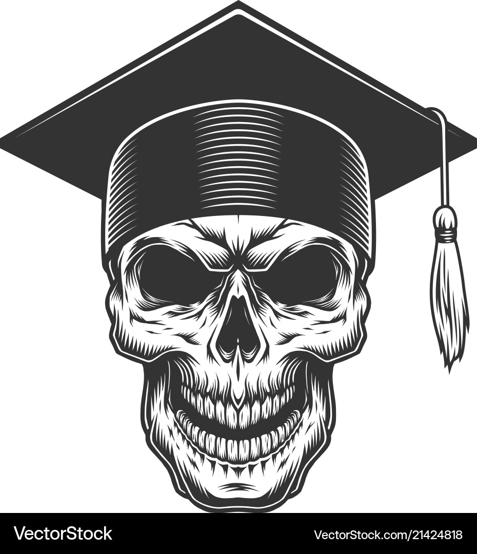 Graduation Skull Vector Images (over 220)
