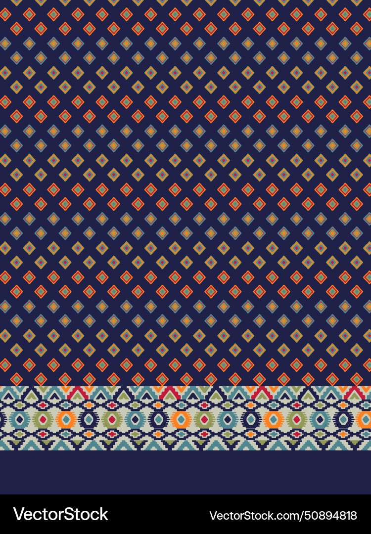 Textile kurti design digital printing design Vector Image