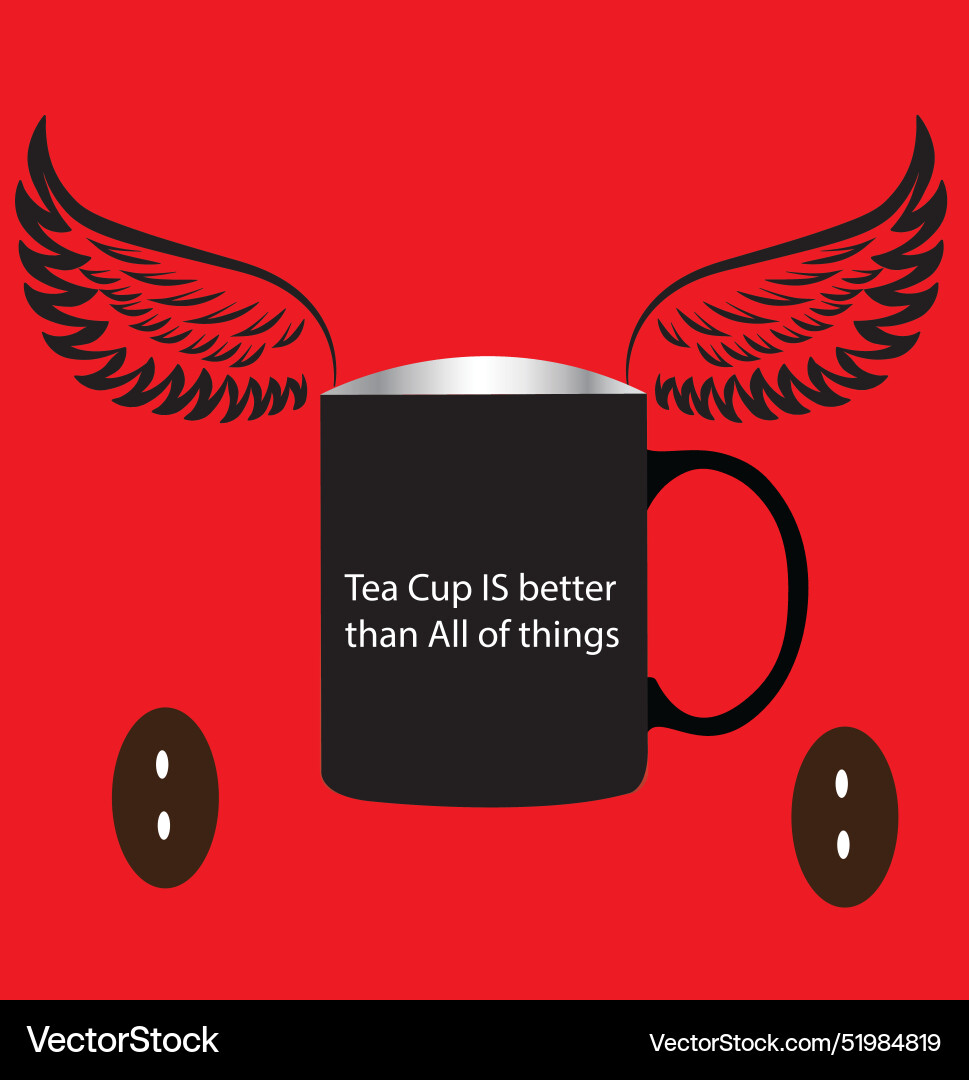 Coffee bean cup Royalty Free Vector Image - VectorStock