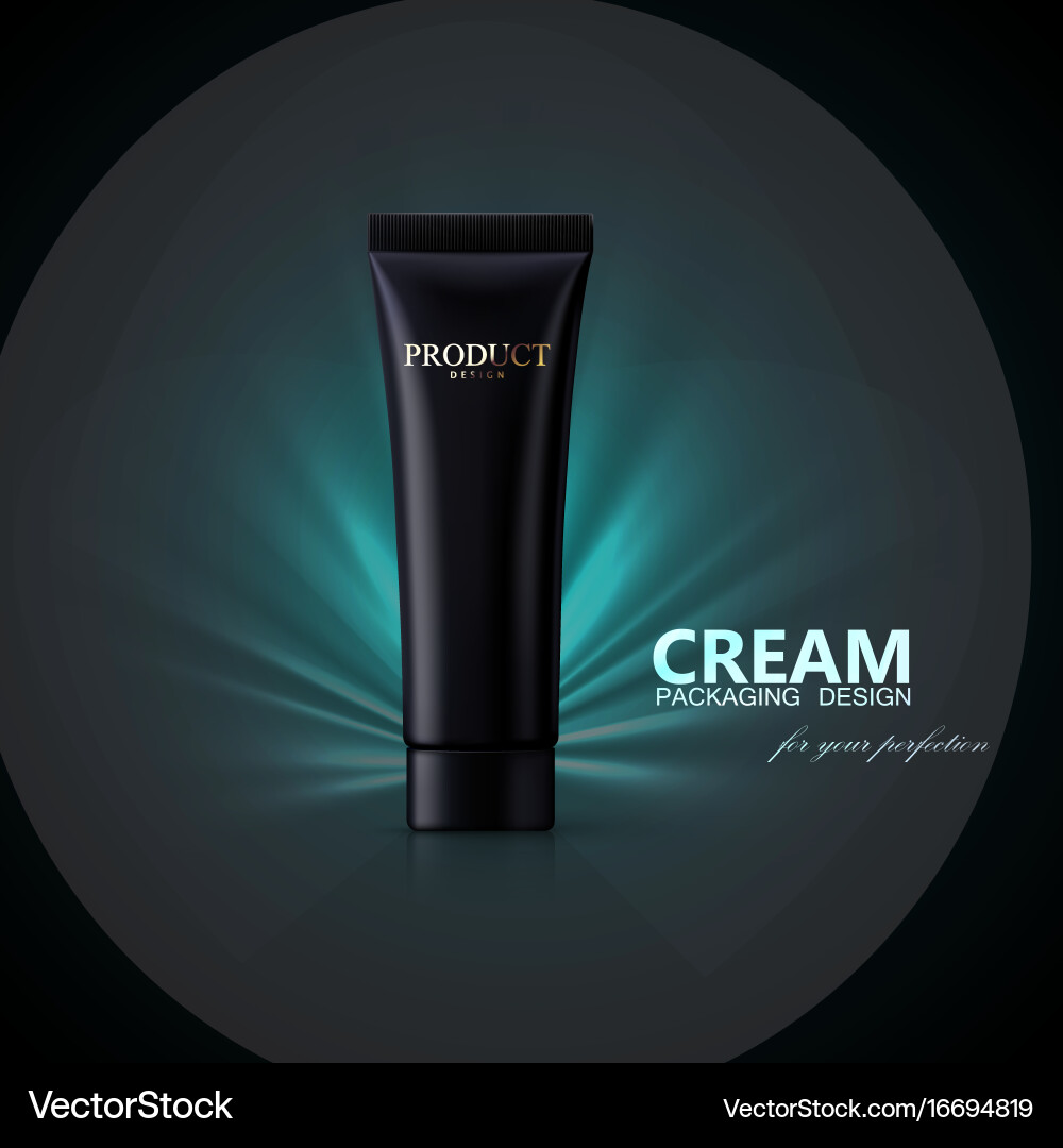 Cosmetic packaging design Royalty Free Vector Image