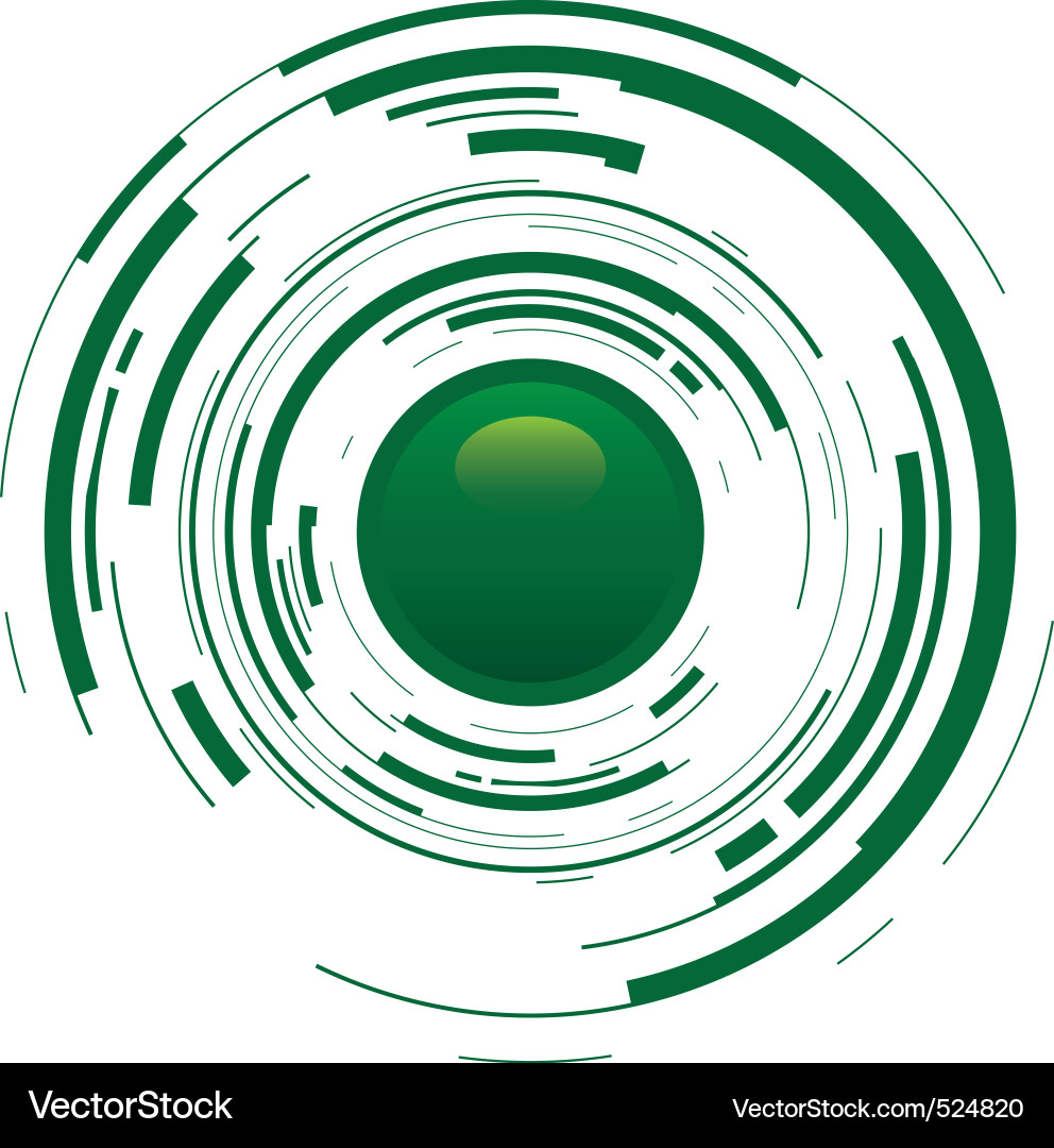 Abstract broken button Royalty Free Vector Image