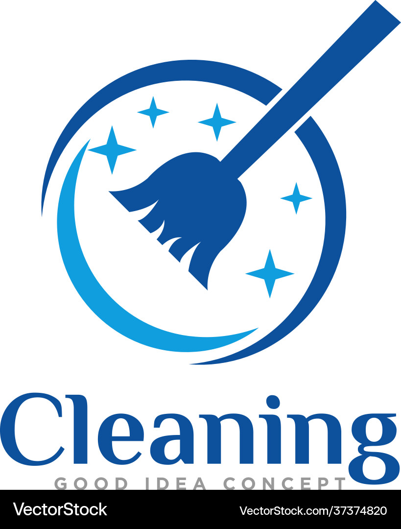 Cleaning logo icon design Royalty Free Vector Image