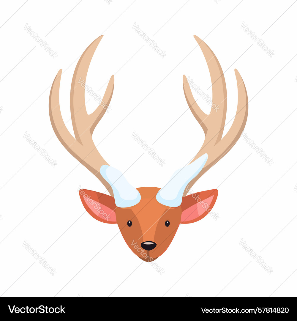 Reindeer Front Deer Vector Images (over 660)