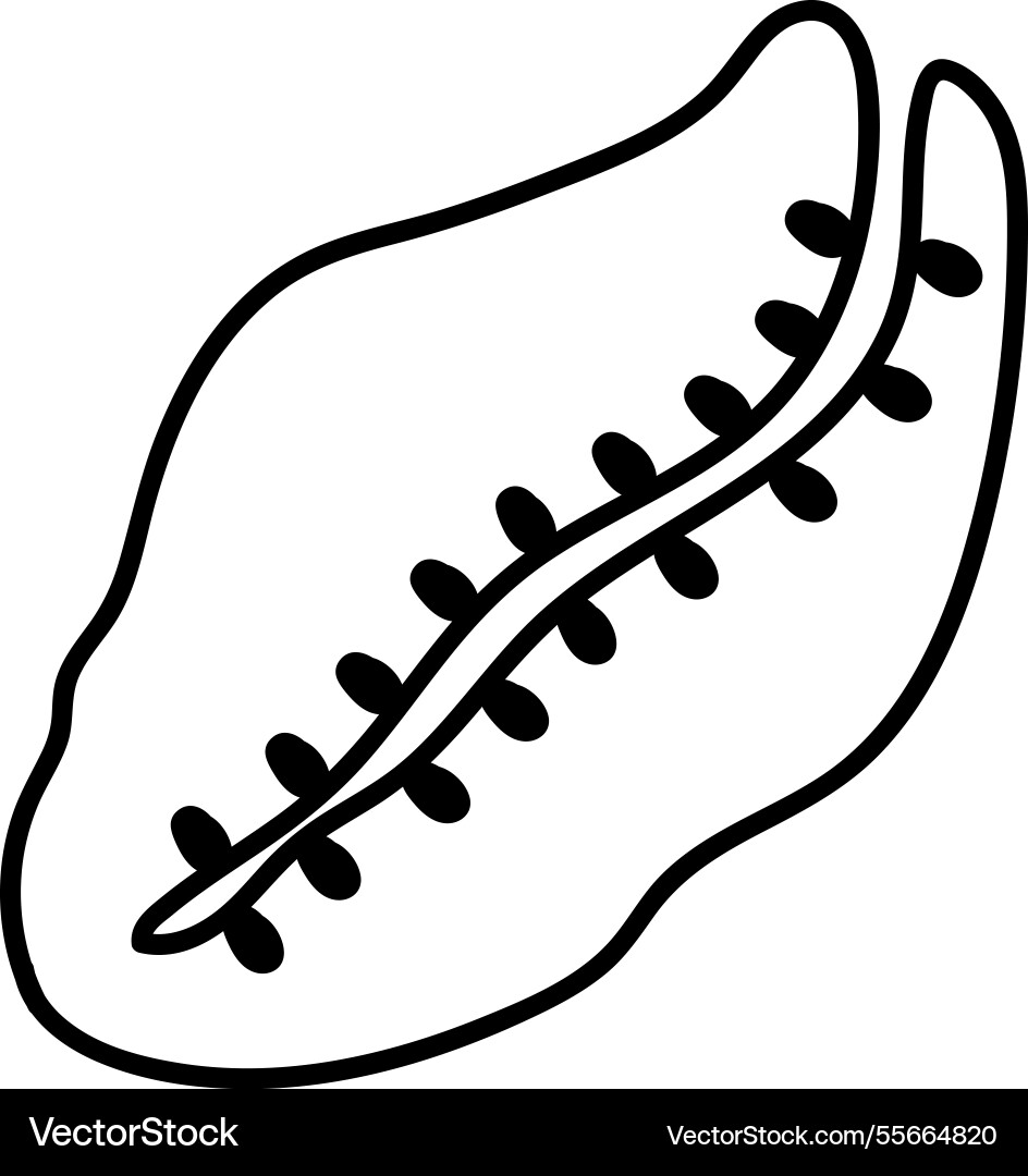 Doodle sea shell Royalty Free Vector Image - VectorStock