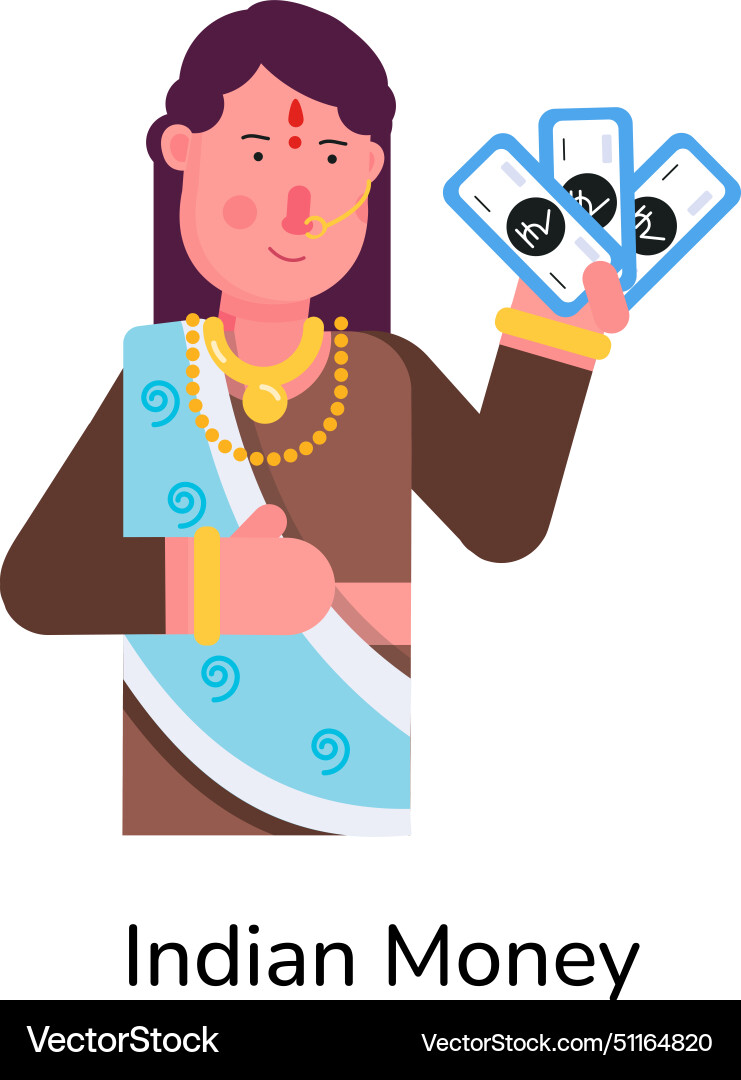 Indian money Royalty Free Vector Image - VectorStock