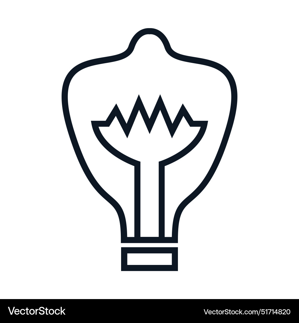 Light bulb logo Royalty Free Vector Image - VectorStock