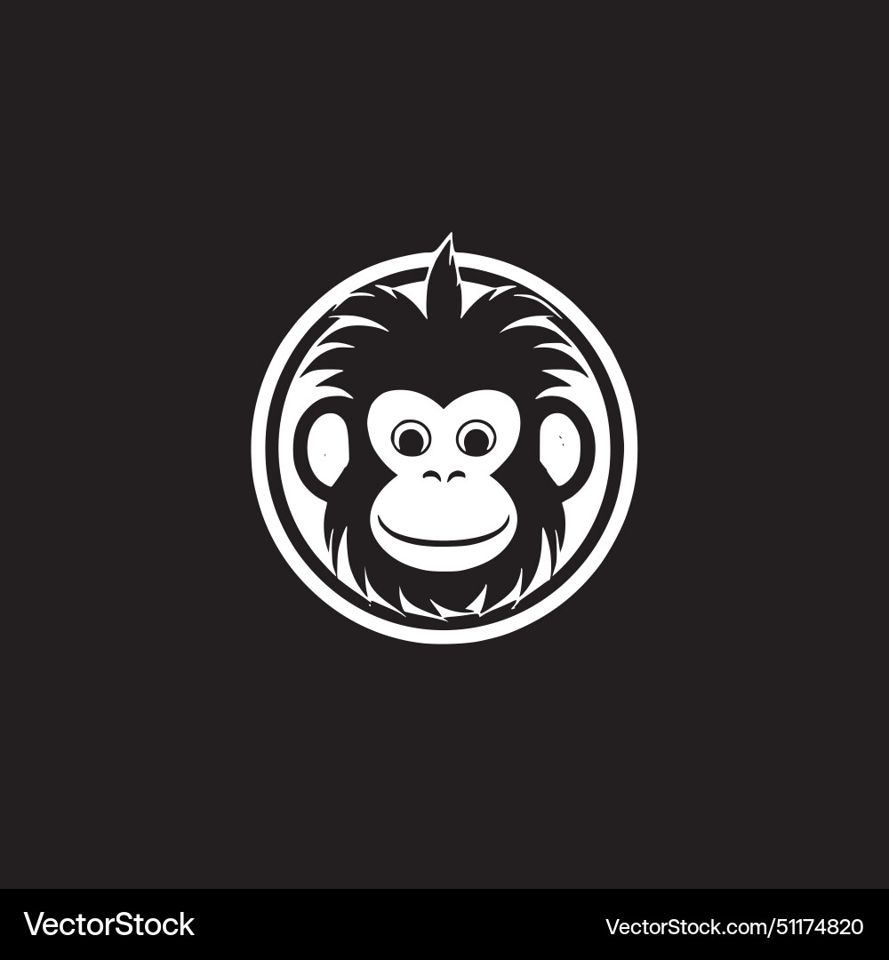 Monkey - high quality logo - ideal for t-shirt Vector Image