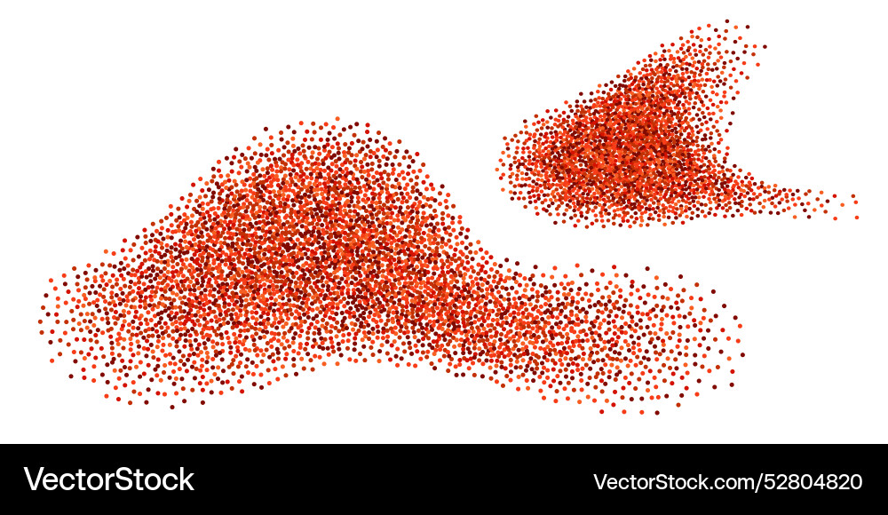 Spice powder splash chilli red pepper paprika Vector Image