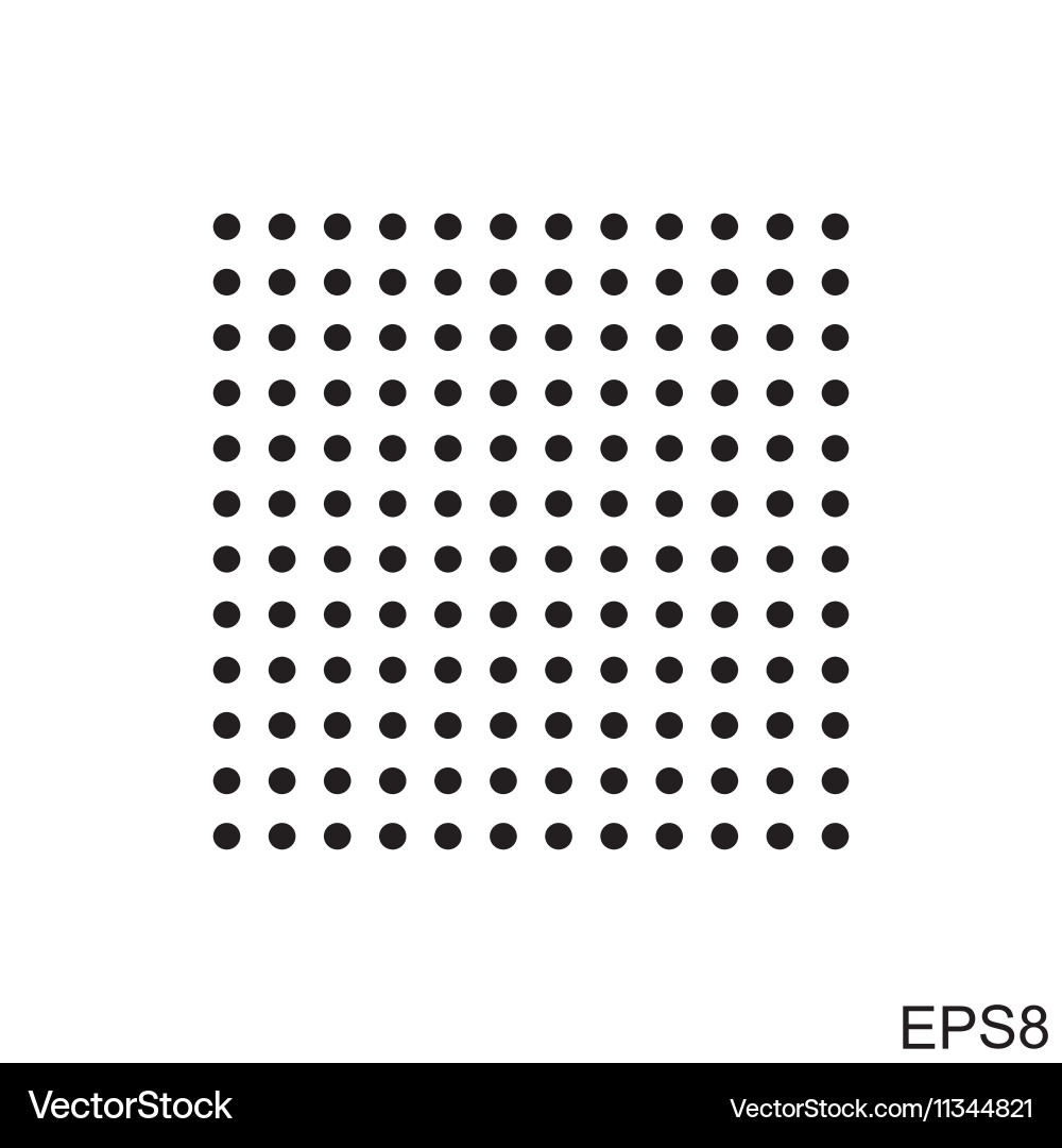 Dots square icon Royalty Free Vector Image - VectorStock