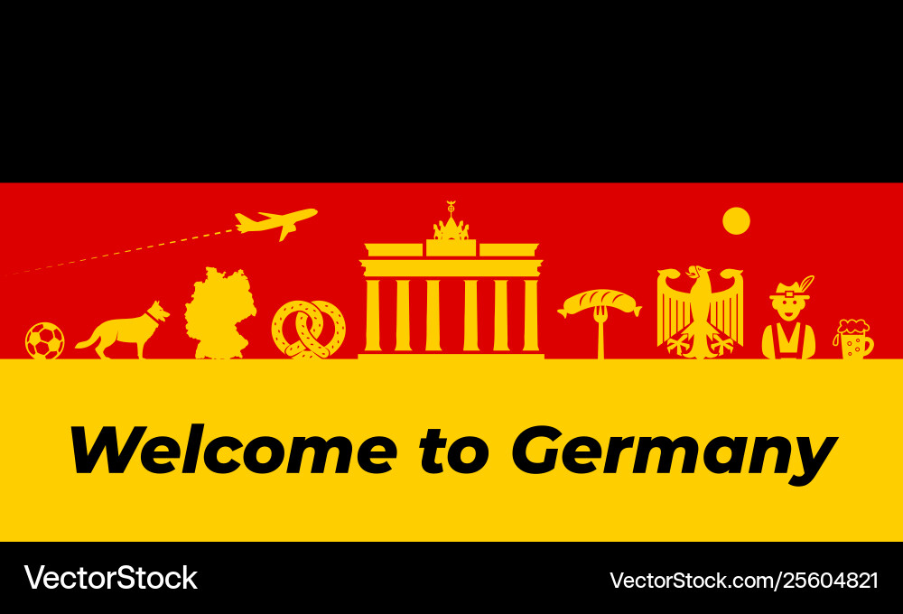 Germany background design traditional Royalty Free Vector