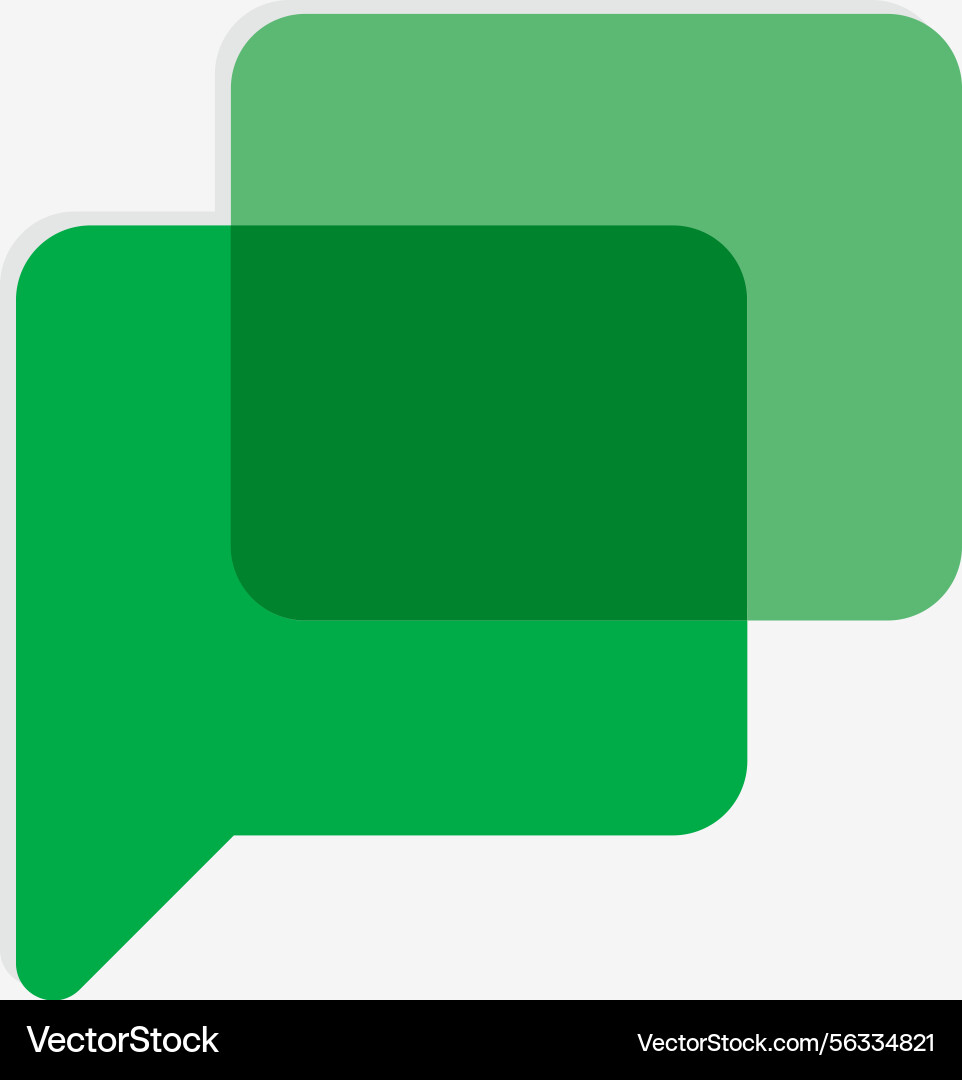 Google chat icon symbol Royalty Free Vector Image