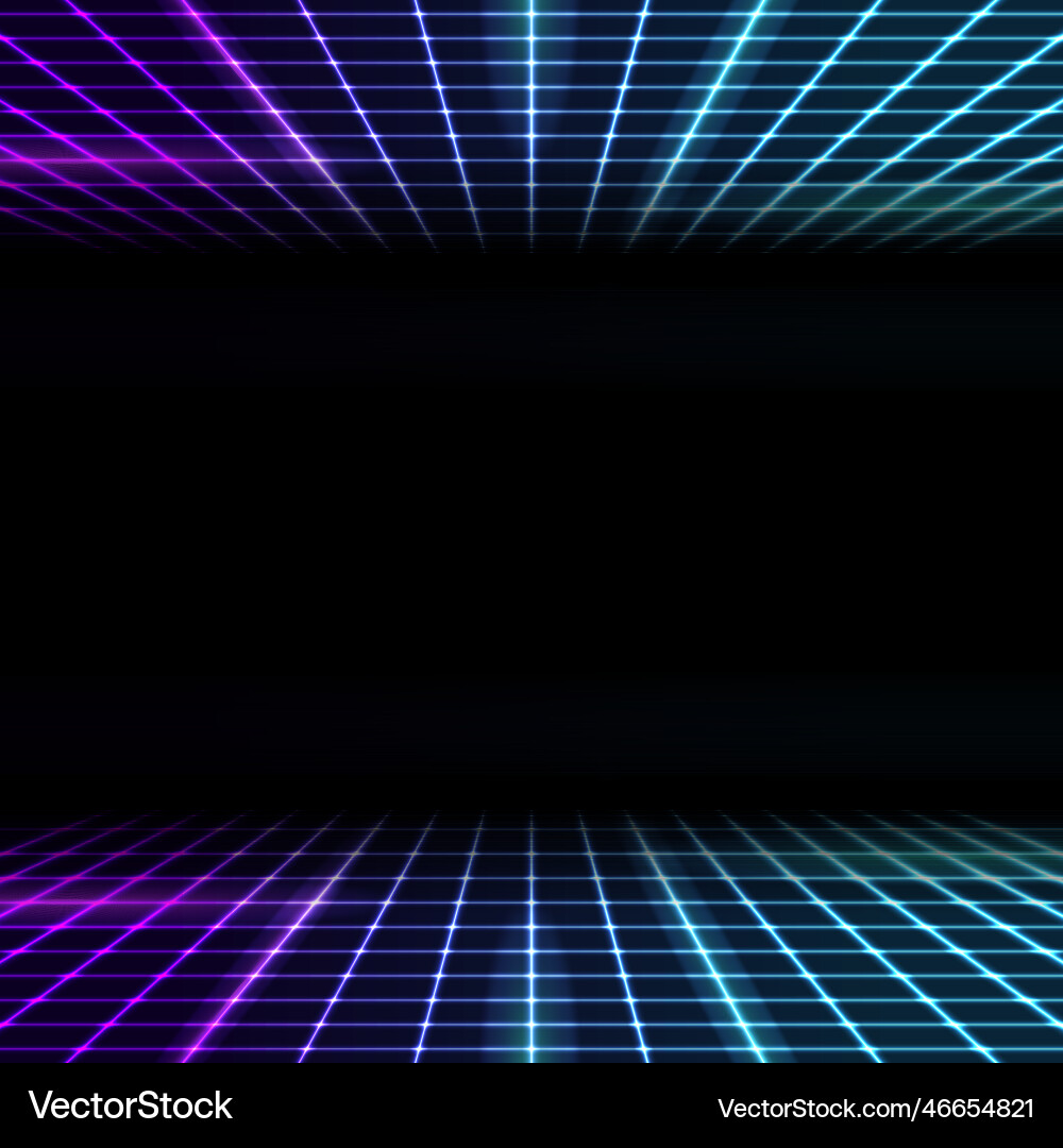 Retro futuristic abstract hi-tech background Vector Image