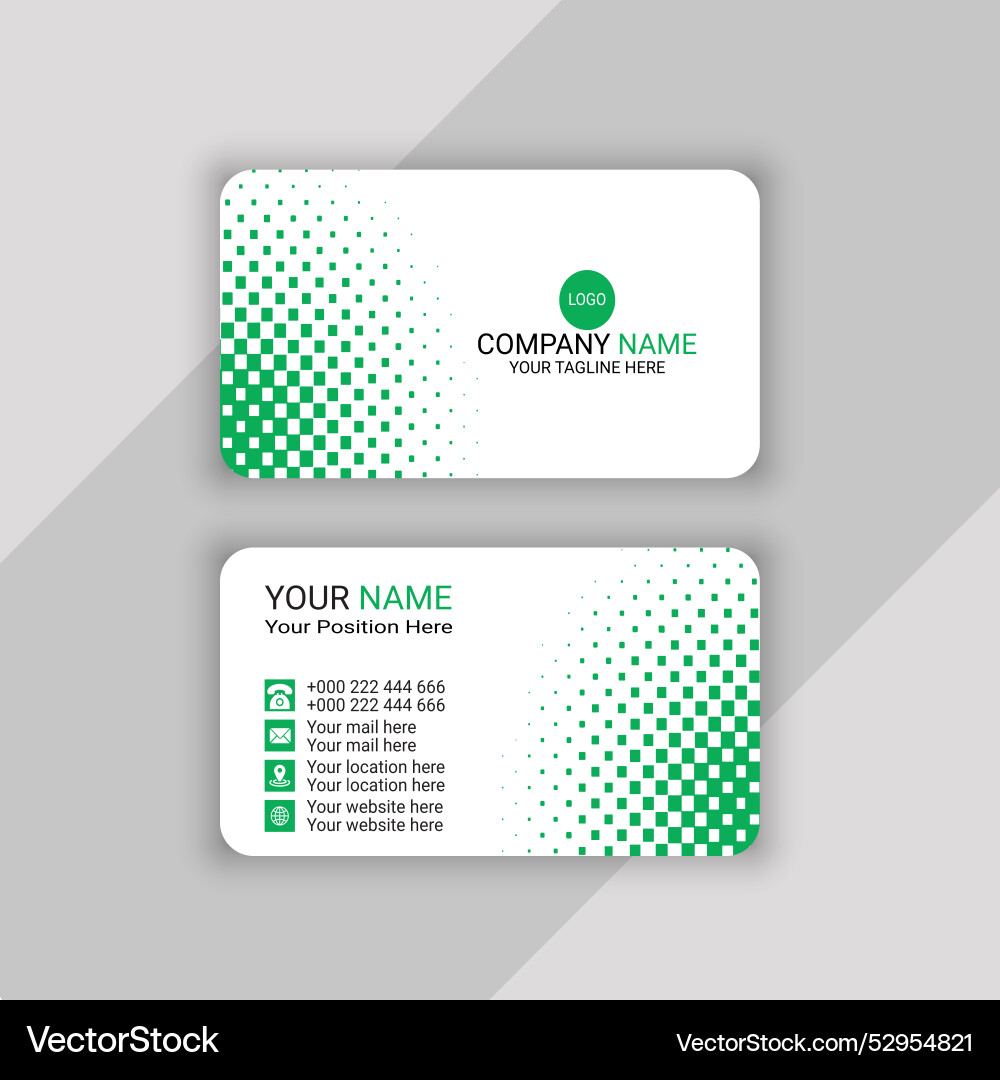 Visiting card or business Royalty Free Vector Image
