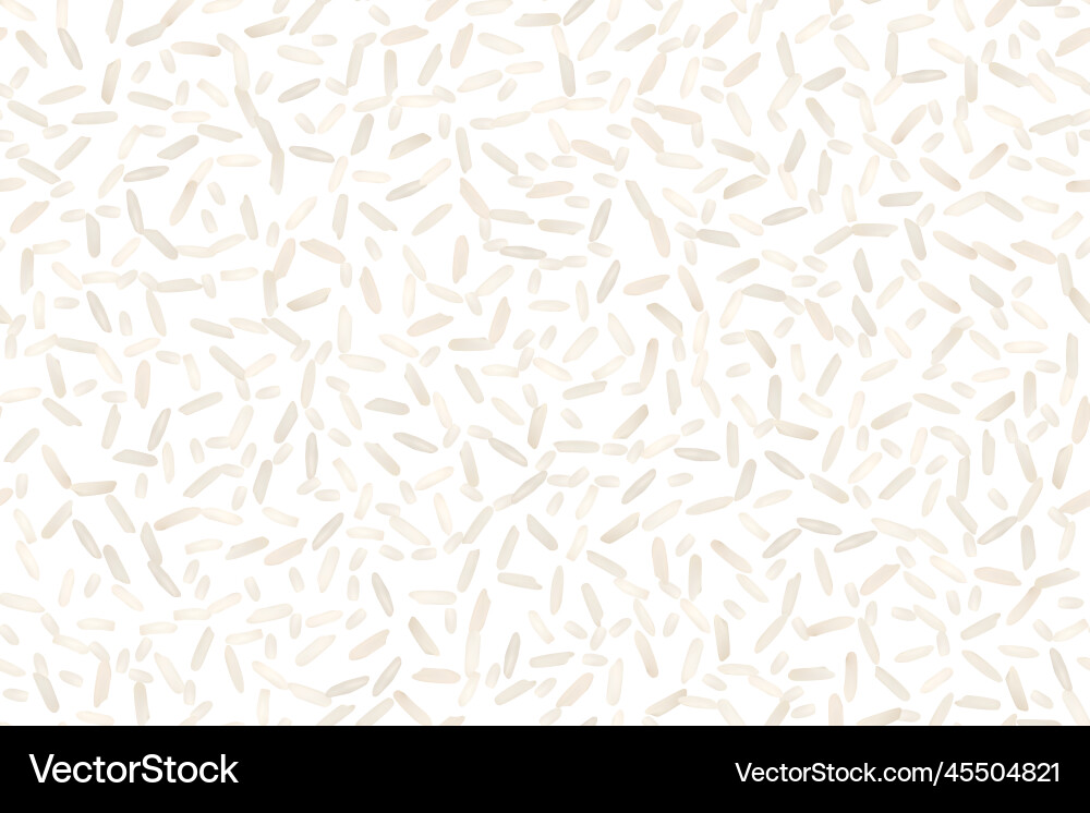 White uncooked basmati or jasmine rice seamless Vector Image