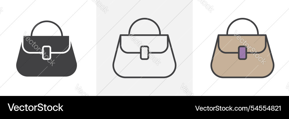 Woman purse icon Royalty Free Vector Image - VectorStock