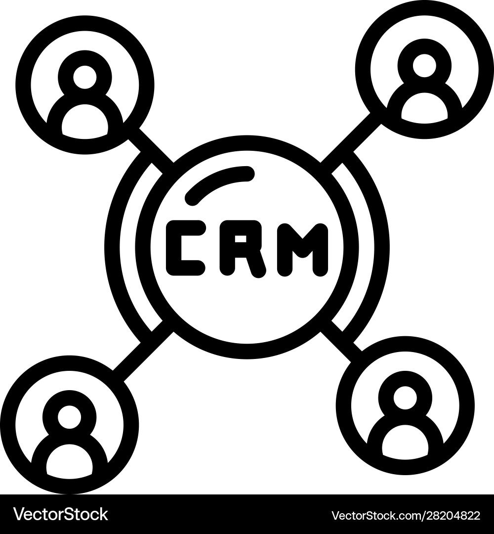 Crm Royalty Free Vector Image - VectorStock