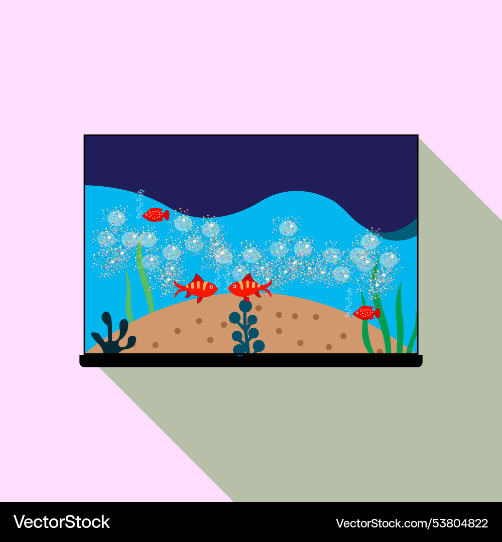 Fish aquarium Royalty Free Vector Image - VectorStock