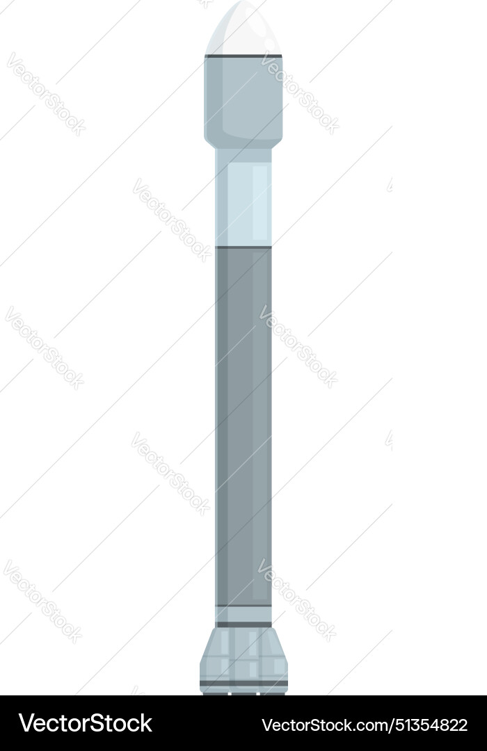 Graphic of a sleek silver led torch Royalty Free Vector