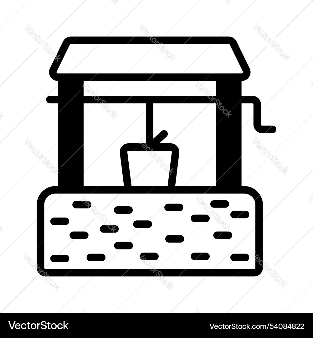 Water well Royalty Free Vector Image - VectorStock