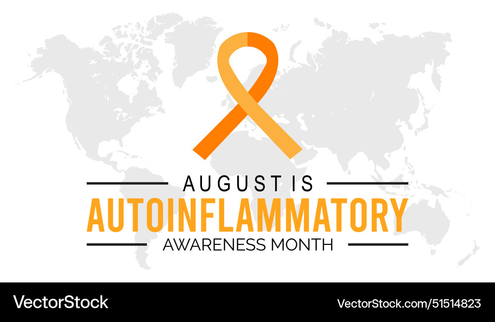 Autoinflammatory awareness Royalty Free Vector Image