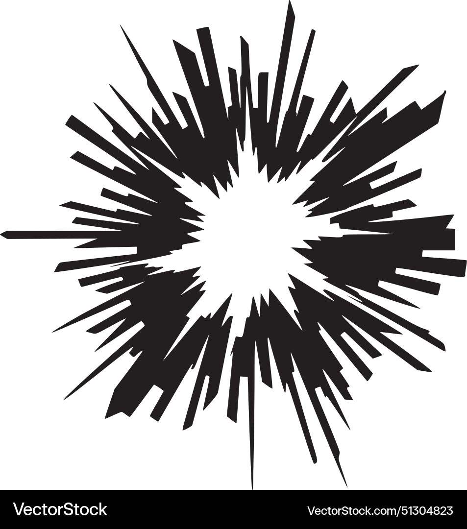 Explosion - minimalist and flat logo Royalty Free Vector
