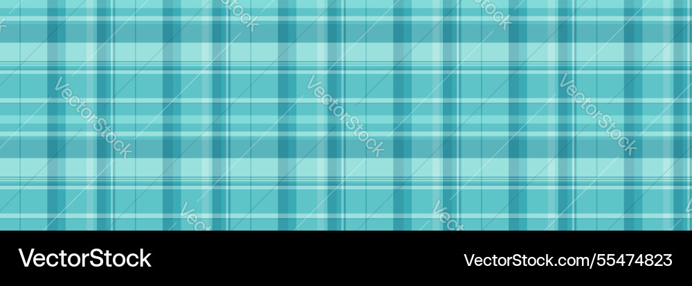 Serene teal and aqua plaid pattern perfect Vector Image